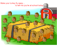 Free Thanksgiving Turkey Smartboard Attendance Check-In Boards ...