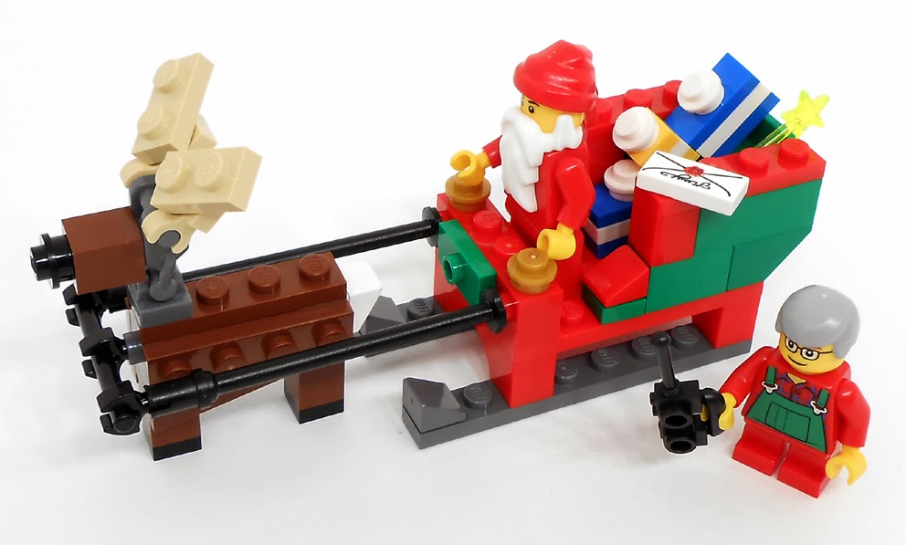 Oz Brick Nation: LEGO S@H Exclusive 40059: Santa's Sleigh Review.