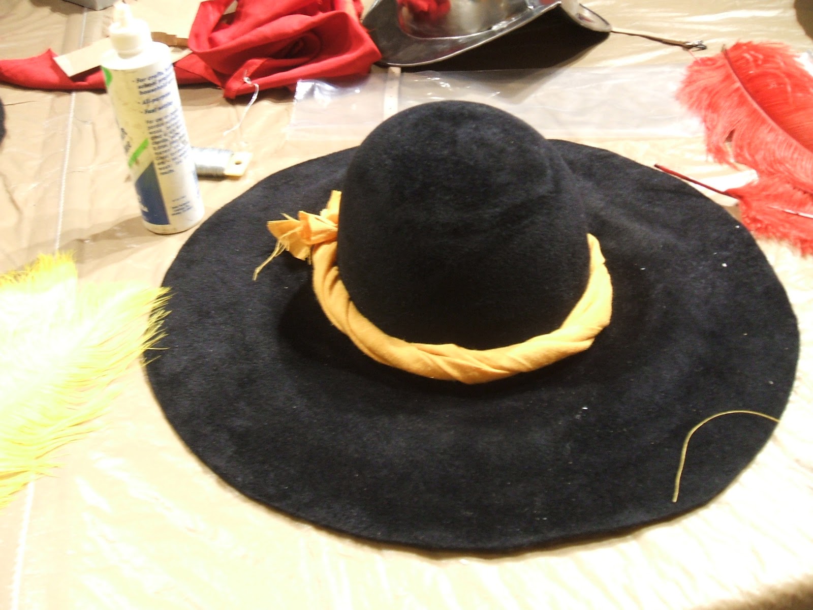 Curtains and Coathooks: Finishing the Felt Cavalier Hat