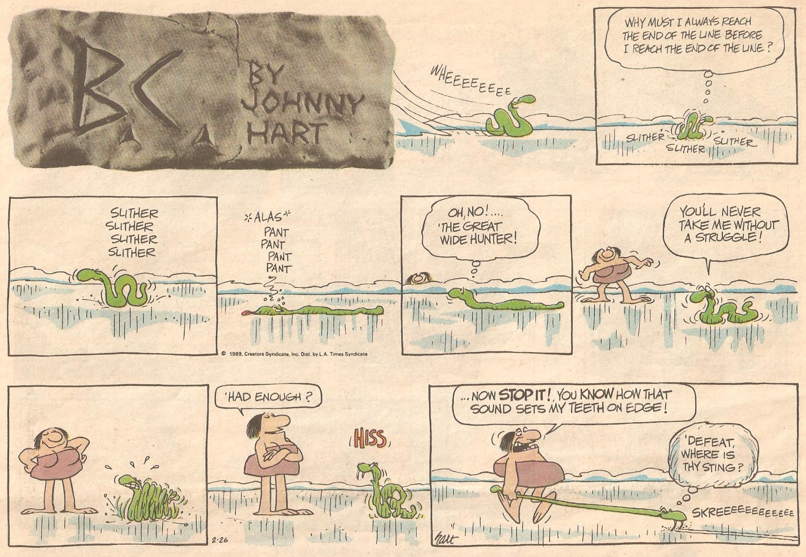 Sunday Comics Debt: Paralyzed Snake's Revenge
