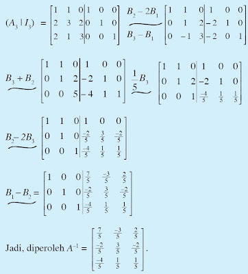 Invers Matriks | Contoh dan Penyelesain Matrix