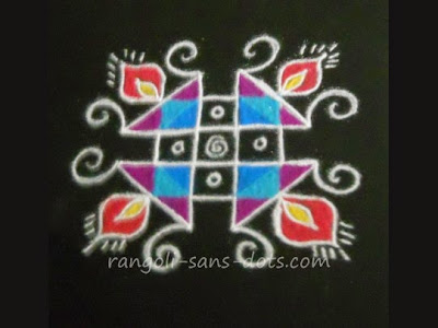 Easy rangoli designs - beginners