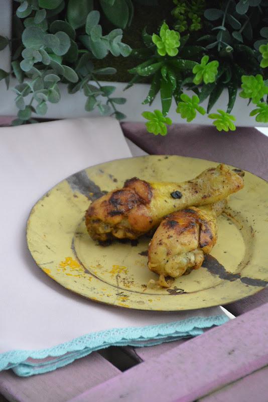 La cocina de Vifran: Muslitos de pollo con pimienta y cúrcuma al horno