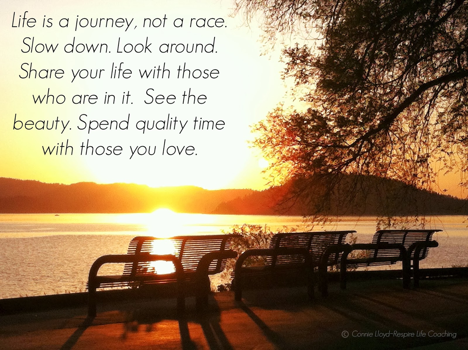 Respire Life Coaching-Connie Lloyd: Life Is A Journey, Not A Race