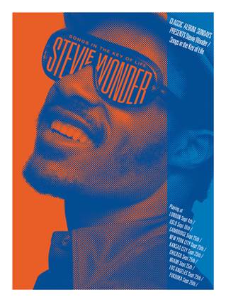 INSIDE THE ROCK POSTER FRAME BLOG: Carl Glover Stevie Wonder Songs in ...