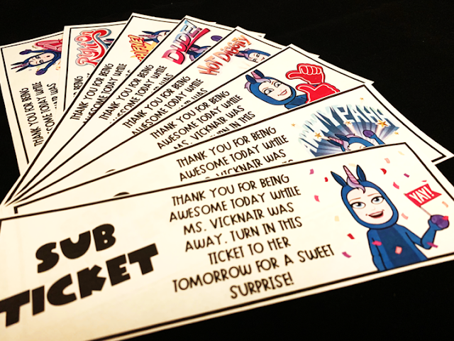 Sub Tickets FREEBIE! {Tutorial plus Template} - Tech and Teachability