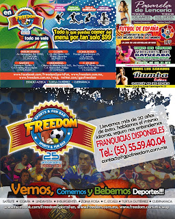 FREEDOM SPORTS & FUN BAR FRANQUICIAS DISPONIBLES! - Directorio de ...