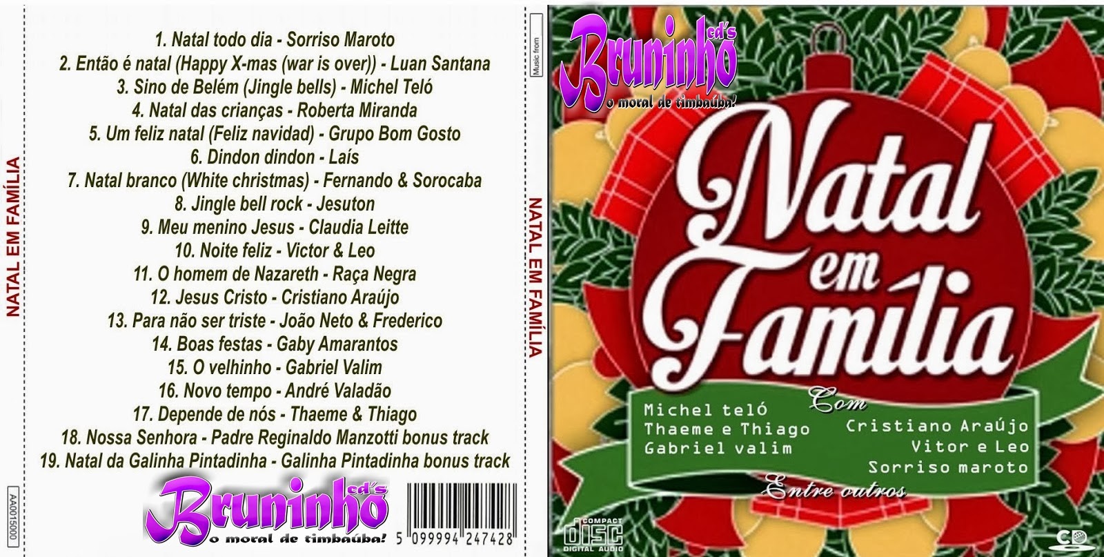[CD] NATAL EM FAMÍLIA-2013 |Baixar Bruninho CDs O Moral De Timbaúba-Pe