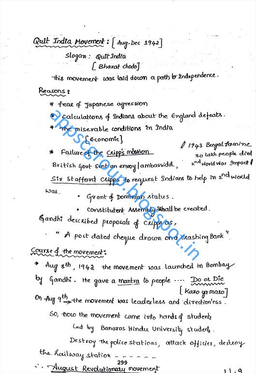 Part 12: Modern India History Class Notes for UPSC Prelims, APPSC & SSC ...
