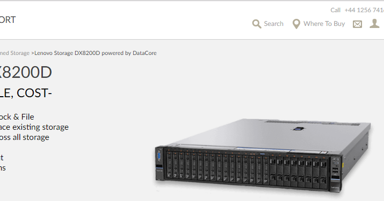 Datacore Software Uk Software Defined Storage And Storage Virtualisation Lenovo Launches