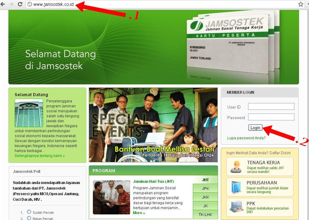 Bloggermas: Cara Melihat Saldo Jamsostek Online