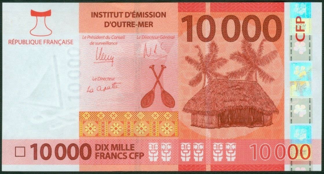 French Pacific Territories 10000 Francs 2014|World Banknotes & Coins ...