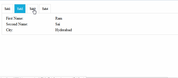 Tab container example in HTML or HTML Tab container example with ...