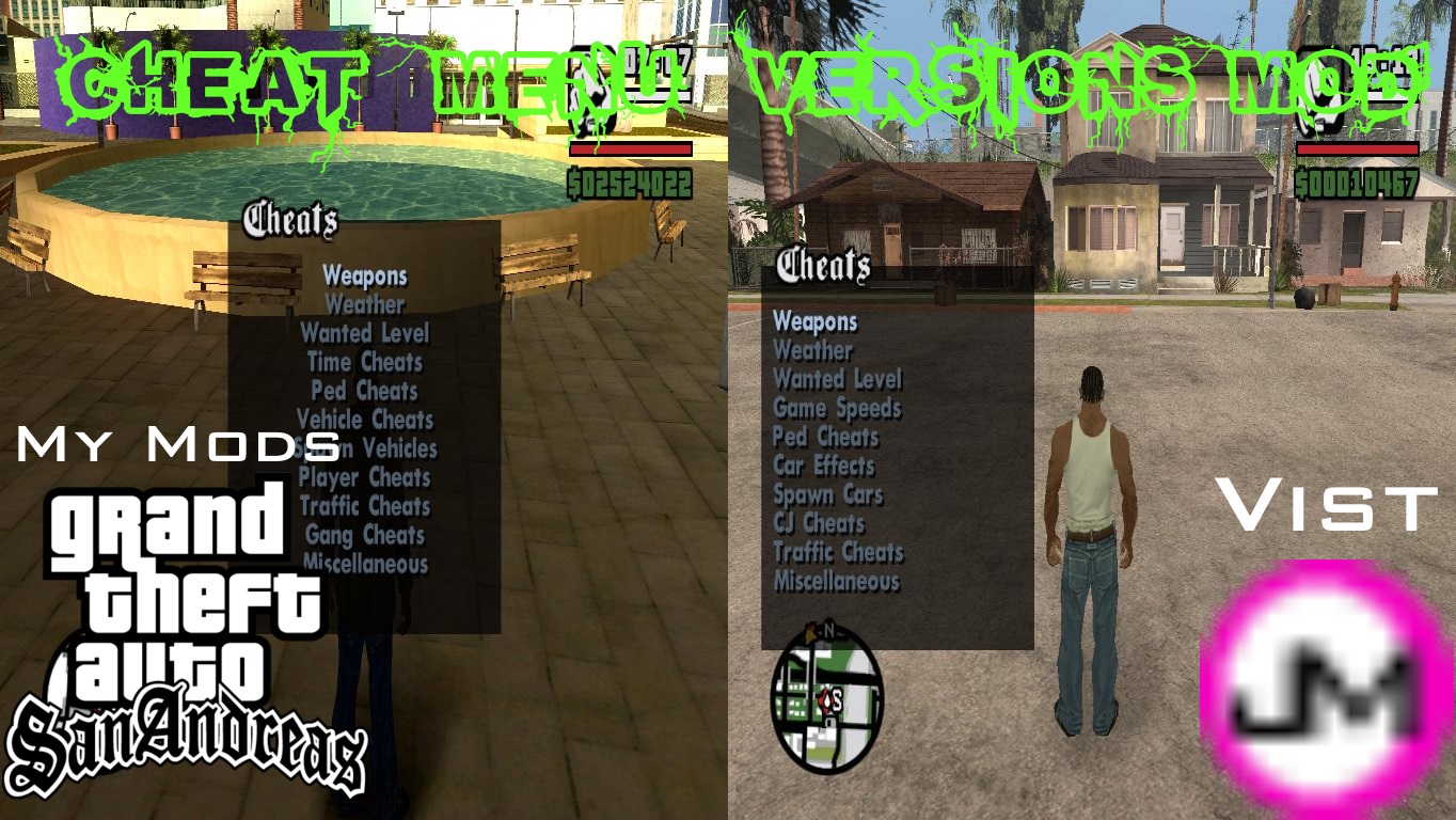 JoshuaJM Modding: Cheat Menu Versions Mod