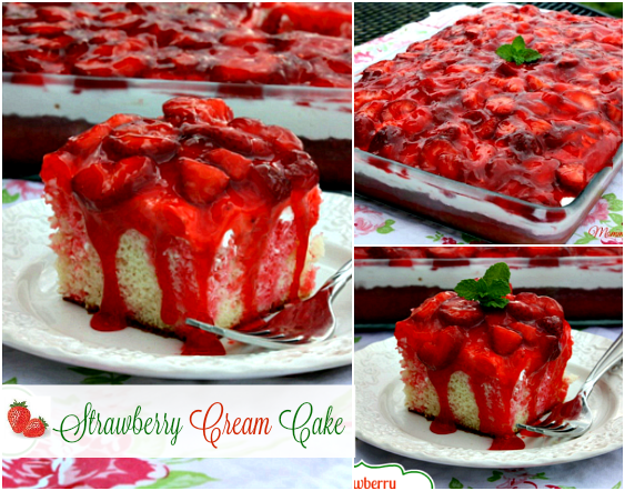 Strawberry Cream Cake {Spring & Summer Berry Dessert} — Mommy's Kitchen