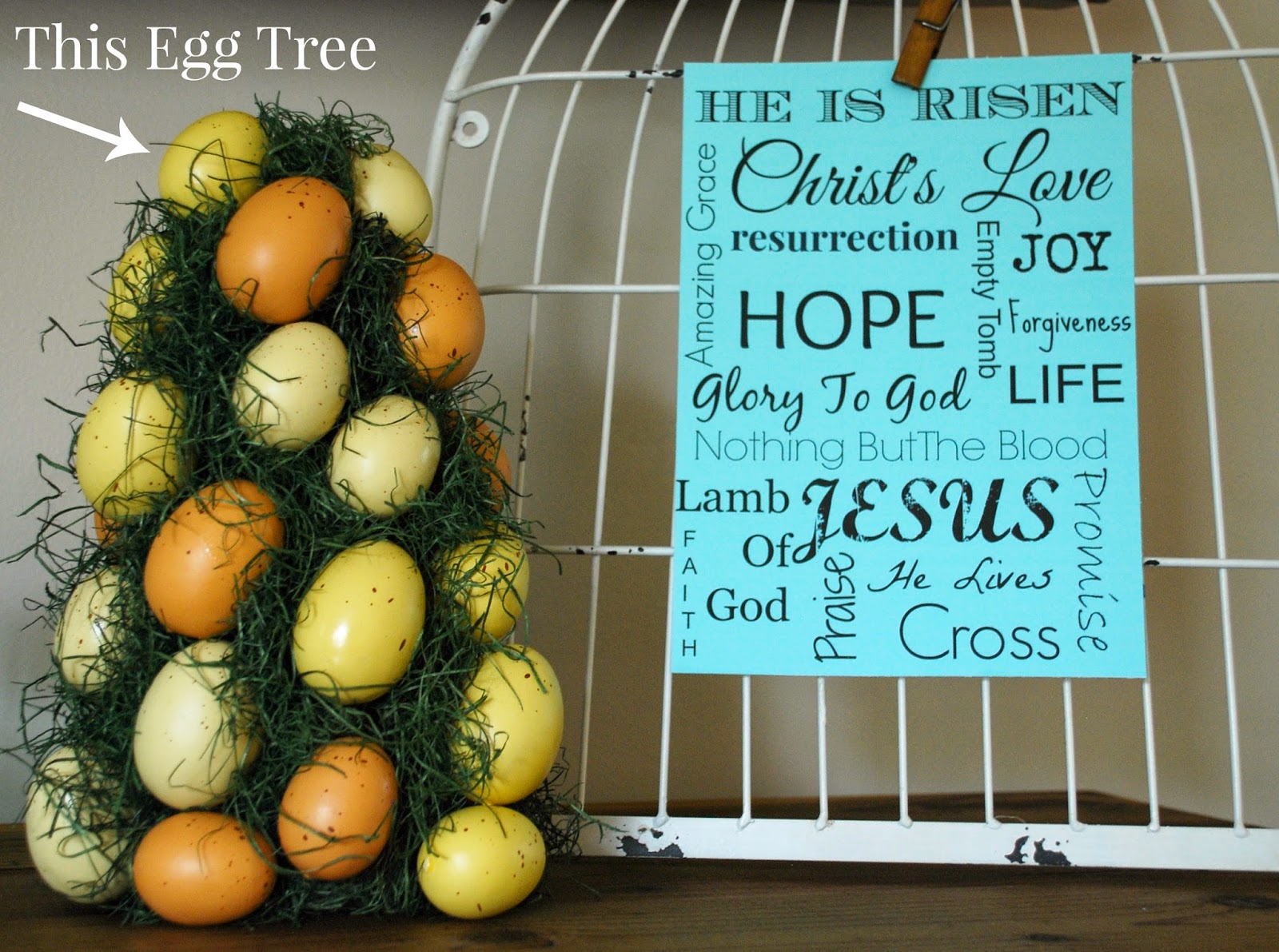 Snippets Of Creations: DIY Easter Egg Tree