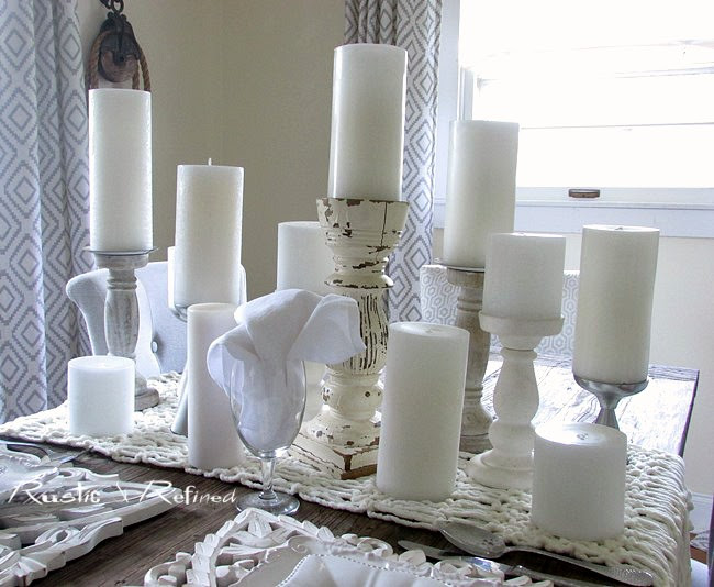All White Table Decor | Rustic & Refined