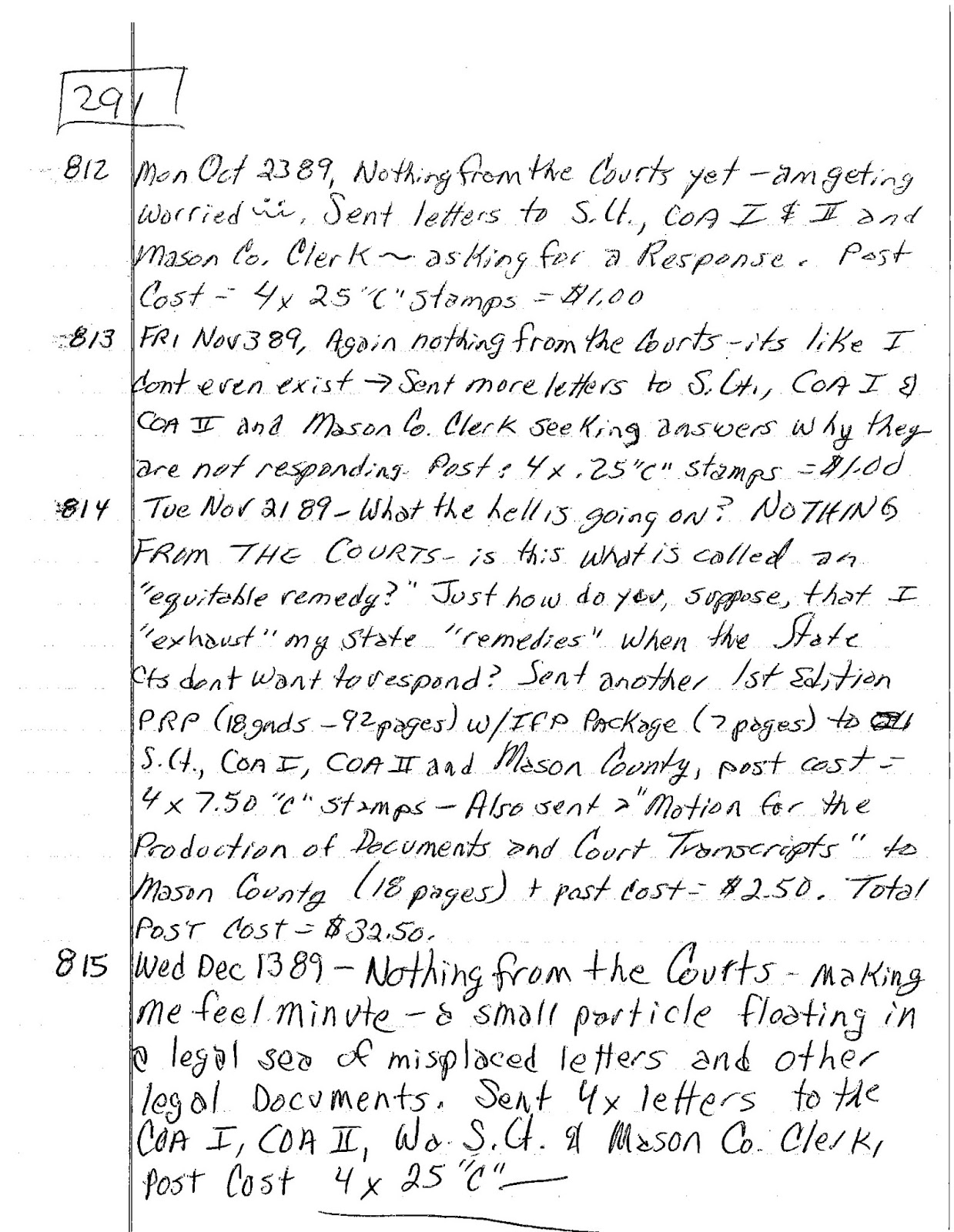 In Birdy's Eyes:: Handwritten 30 Year Daily Prison Log