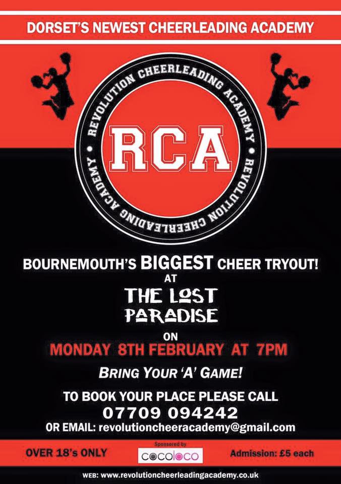 Revolution Cheerleading Academy: Bournemouth's Biggest Cheer Tryout