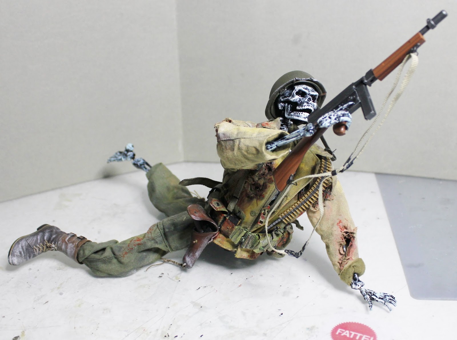 Action figure skeleton by Fattel: 1/6 scale skeleton soldier american wwii