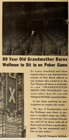 DECAYING HOLLYWOOD MANSIONS: Publicity for Frankenstein Meets the Wolf ...