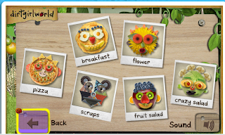 english4you: Make your own face with food and shapes game