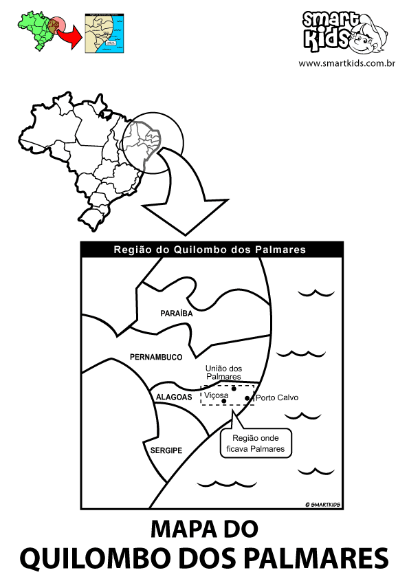 JMarcelo Fotos: Mapa do Quilombo dos Palmares