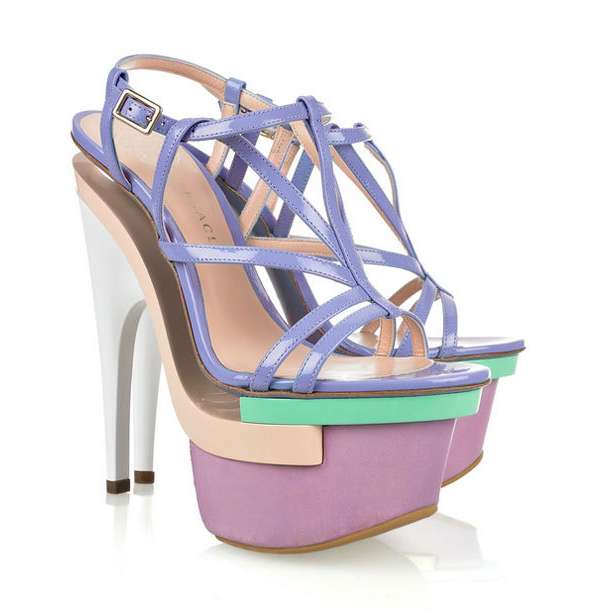 Thirty Four D: Shoe Candy: Versace Dvea Geometric Heels