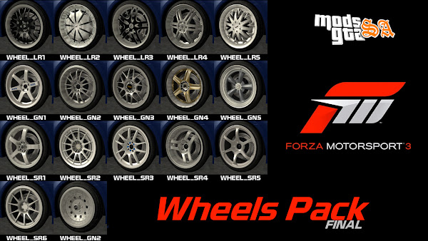 Mods GTA San Andreas: Pack de Rodas do Forza Horizon 3