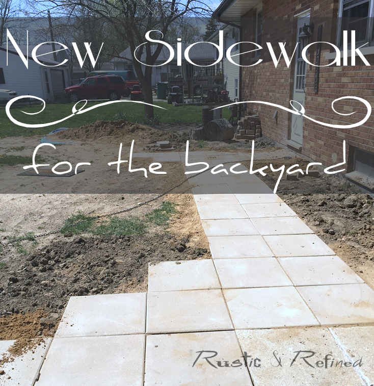 New Sidewalk DIY Paver Project | Rustic & Refined
