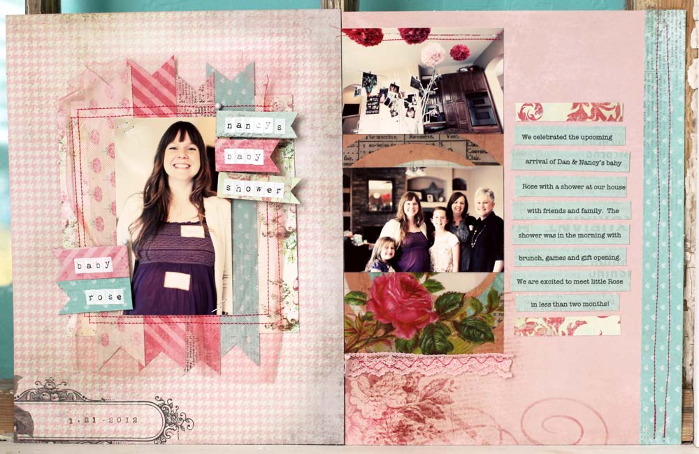 Glitz Design: Lovely Pink Layouts with Lisa Andrews
