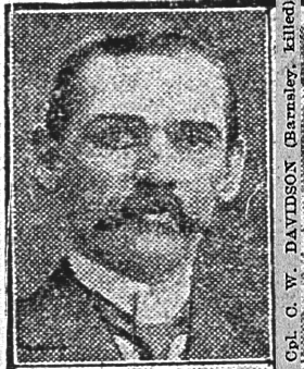 St Mary's Barnsley Remembers WW1: Charles William Davidson 1869 - 1917
