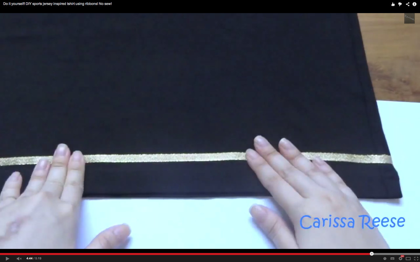 DIY! Do it yourself. Sports jersey inspired tshirt using ribbons ...