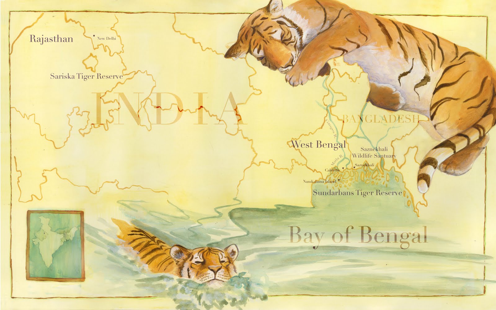 Illustrated Maps: Tigerland