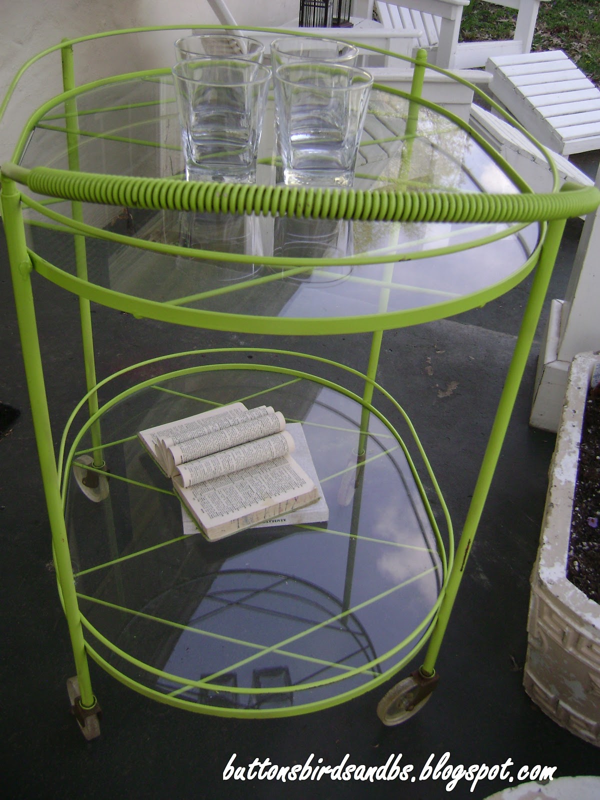 Buttons Birds & BS: Vintage Tea Cart