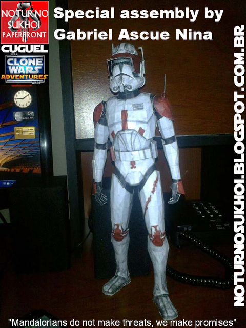 Star Wars Clone Wars - Commander Cody Phase II Papercraft | Papercraft ...