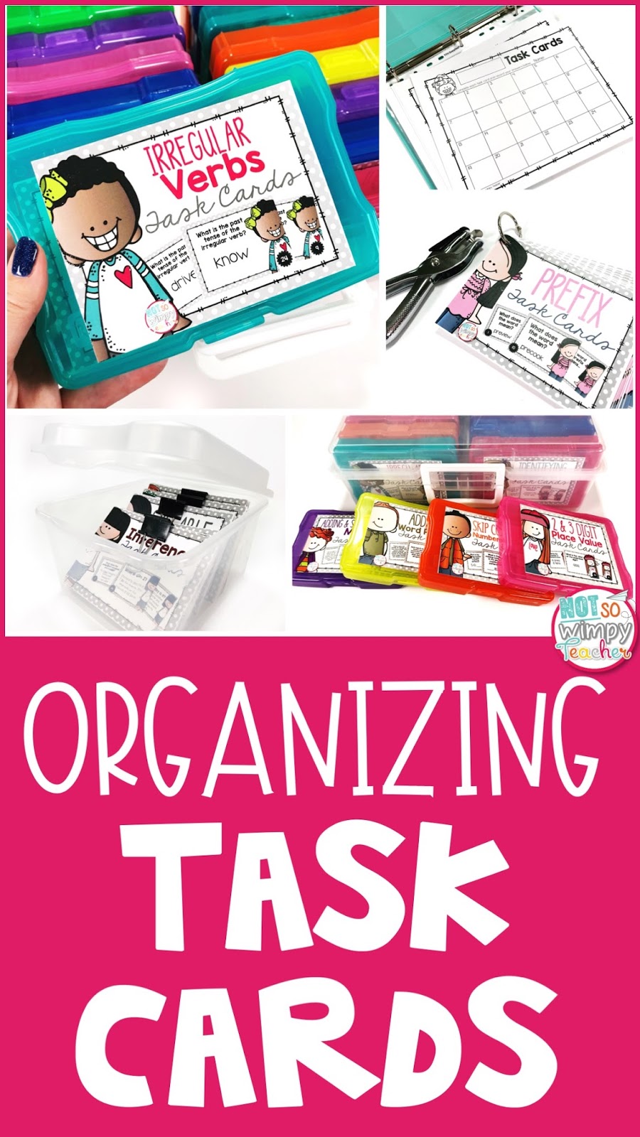 Tips for Organizing Task Cards - Not So Wimpy Teacher