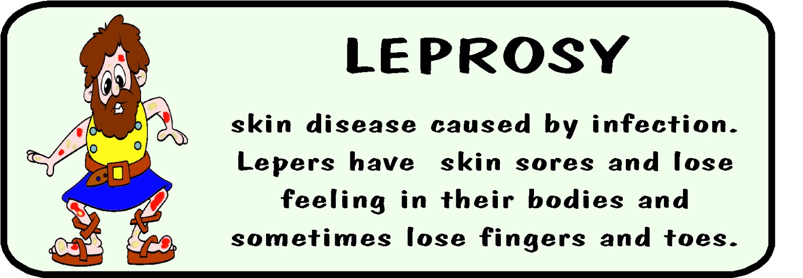 Hands On Bible Teacher: Naaman Had Leprosy