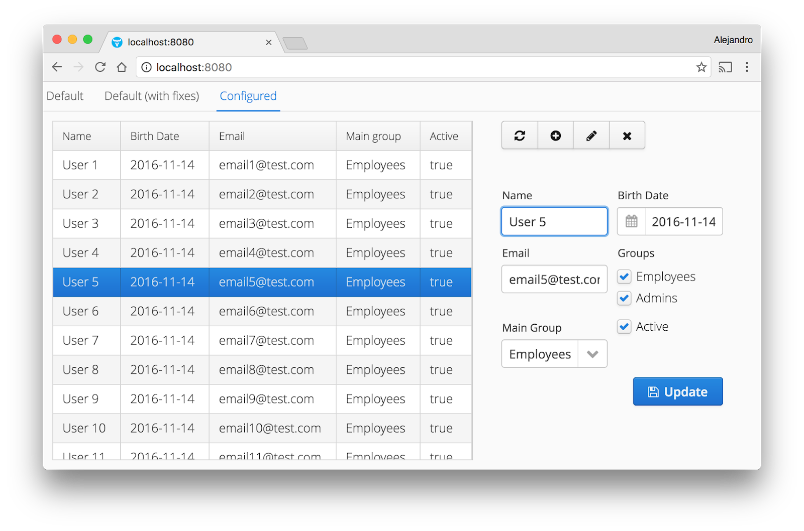 Vaadin ui browser - torstarter Vaadin ui browser - torstarter