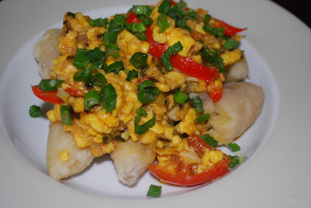 SANDE Handmade Natural: Ackee Fruit & Green Bananas Dish