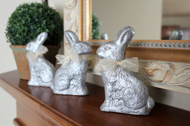 Crafty Sisters: Chocolate Mold Easter Bunnies Using Sculptamold