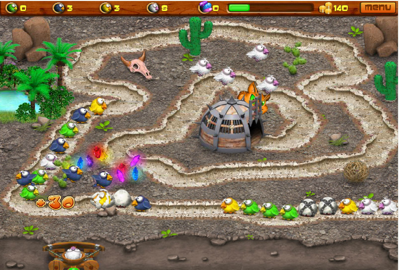 Bird s town marble popper zuma type : flitexyl