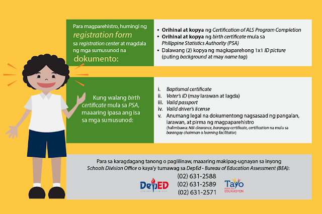 DepEd opens 2016-2017 ALS A&E Test Registration - Nonoynet