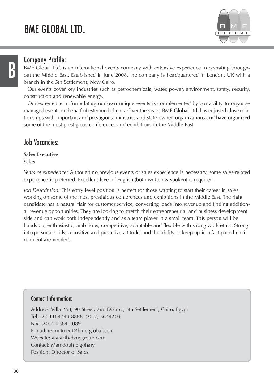 وظائف شركة BME Global Ltd للصناعات الدوائية - وظفنى حالا 2017 - Hire Me Now