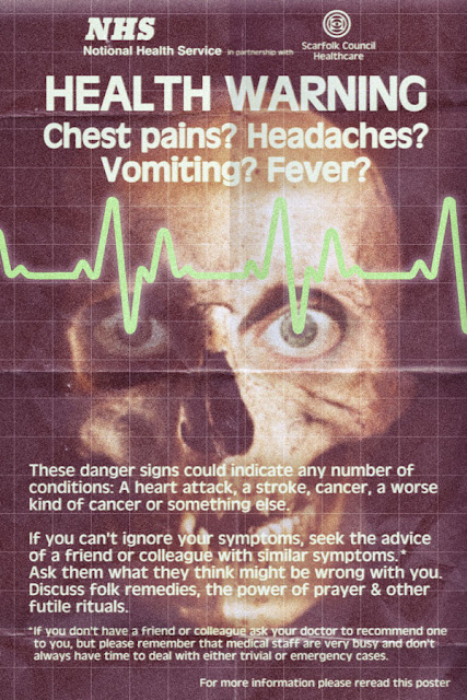 Scarfolk Council: NHS Health Warning Poster (1978)