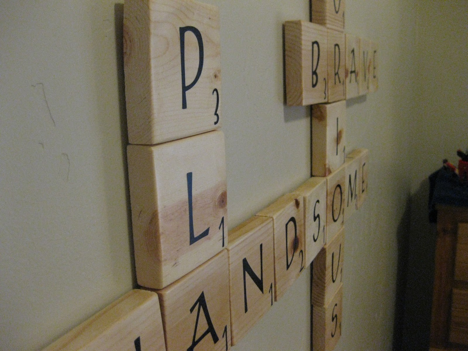 4 Growing Boys: Scrabble Tile Boys Decor