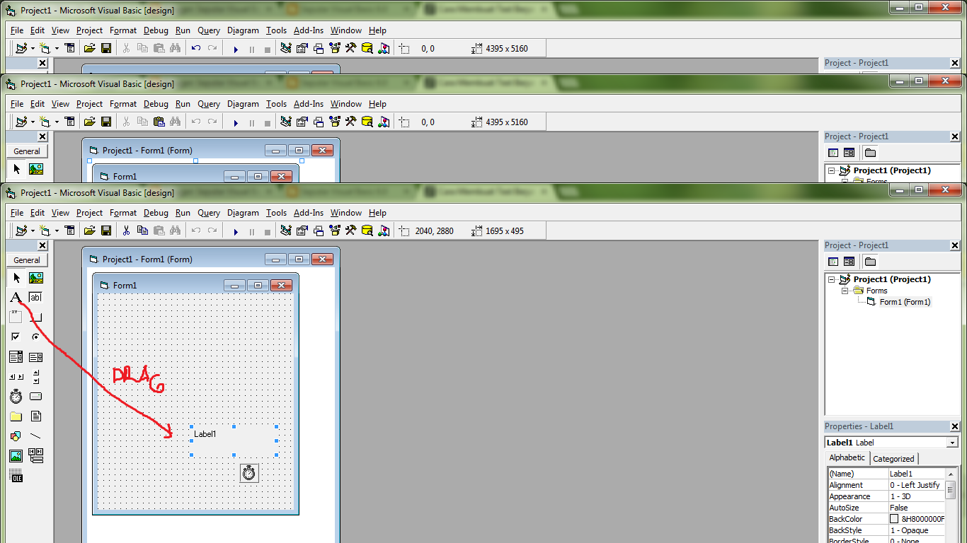 CARA MENAMPILKAN JAM, WAKTU ATAU TIME KE FORM DI VISUAL BASIC 6.0 ...
