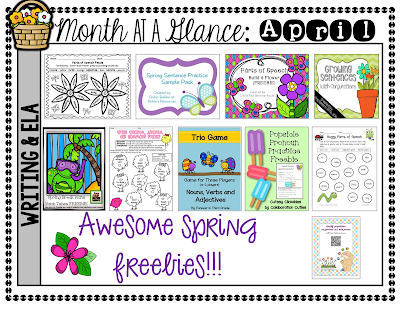 Collaboration Cuties: Spring Freebies for Grades 3-5 {Sharing Sunday}