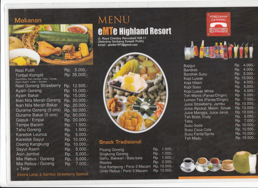 Rumah Makan Dekat Kawah Putih Ciwidey - WISATA KAWAH PUTIH CIWIDEY