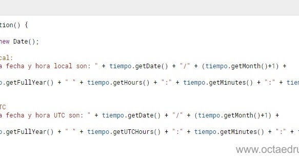 Octaedrus - Capacitaciones y Servicios: Fecha y Hora en Javascript y Google Apps Script